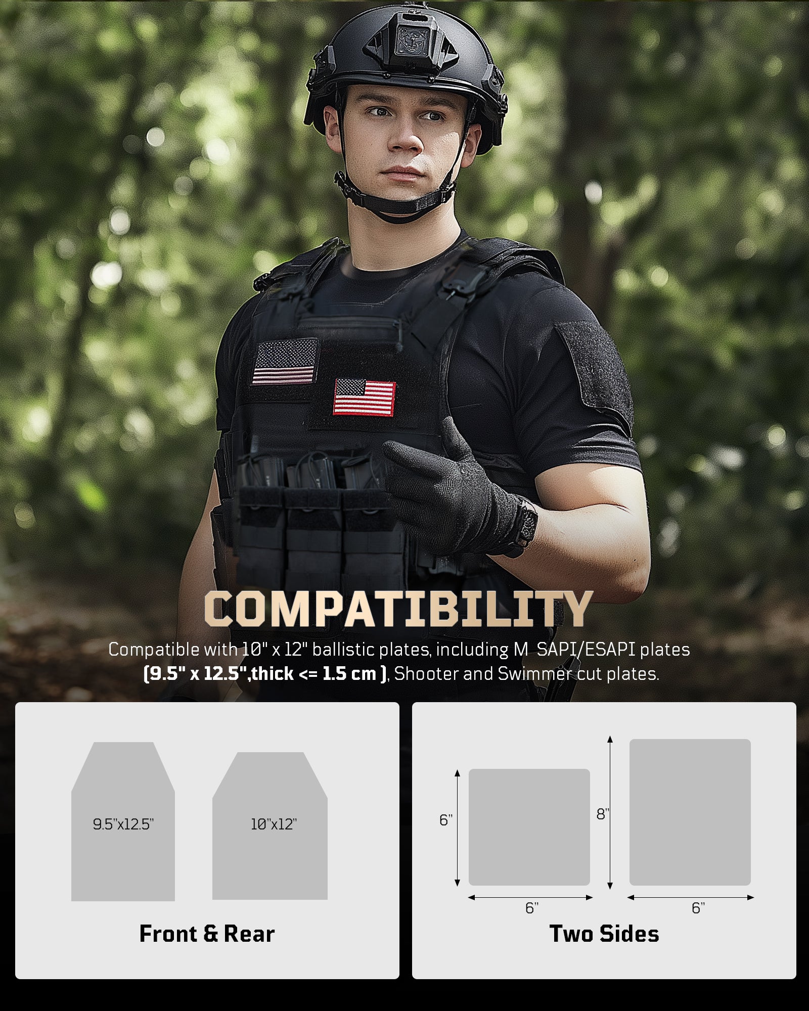 1TG Tactical One-Click Quick Release MOLLE System Adjustable Tactical ...